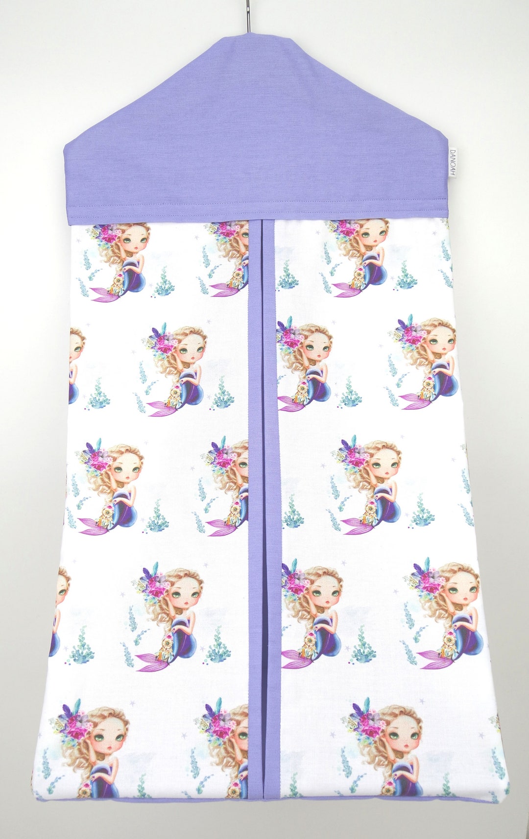 Nappy Stacker - Diaper Stacker With Purple Boho Mermaid - Etsy