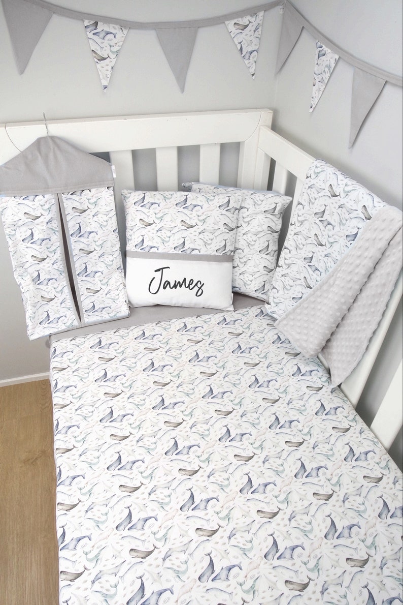 Under the Sea Nursery Set, Sea Themed Nursery, Whale Nursery Set, Under ...