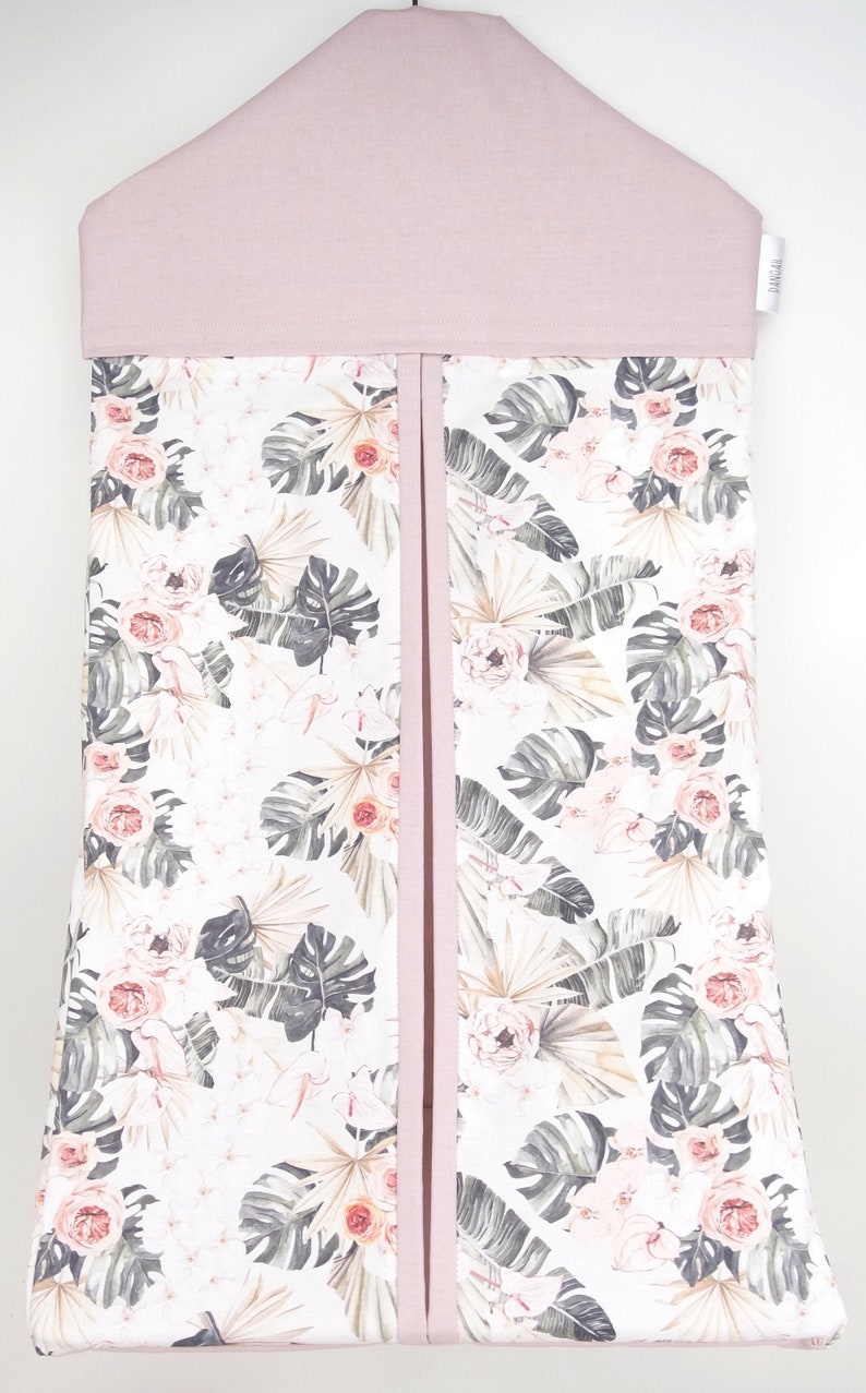 Nappy Stacker Diaper Stacker With Dusty Purple Tropical - Etsy