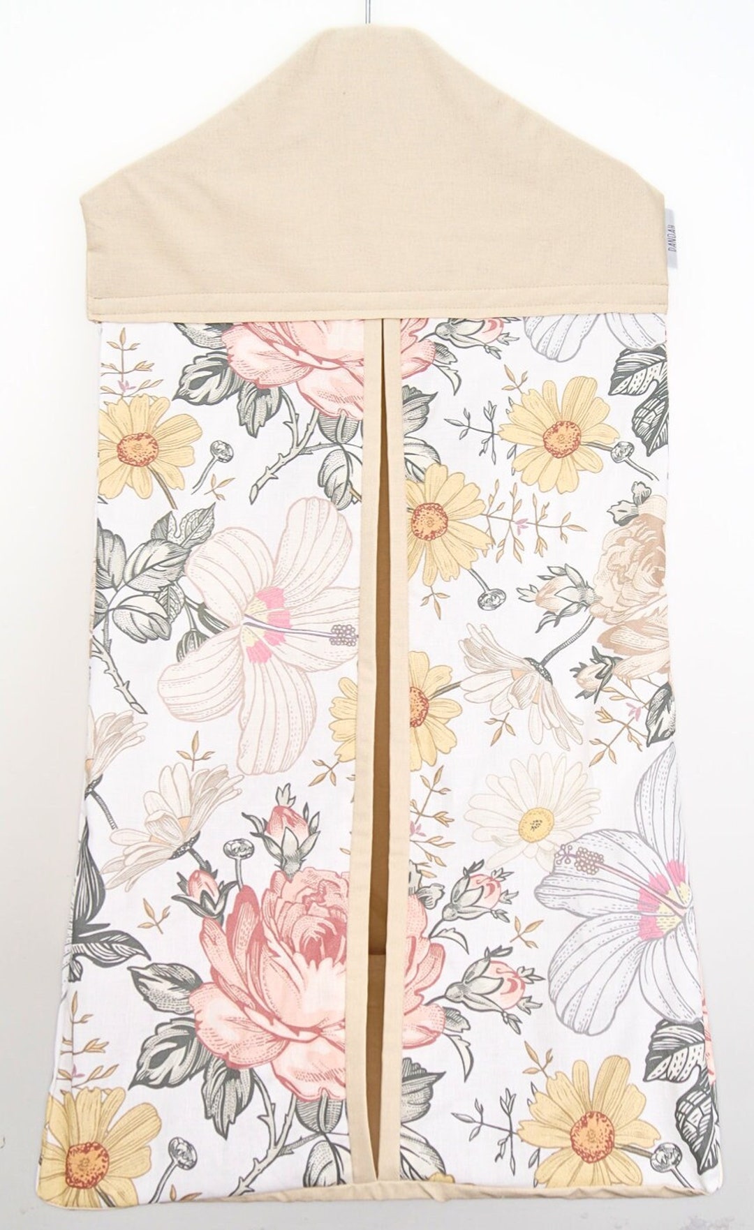 Nappy Stacker - Diaper Stacker, Vintage Floral Nappy Caddy, Floral ...