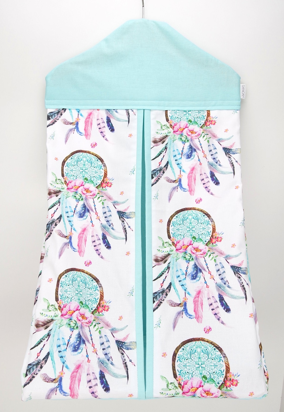 Nappy Stacker - Diaper Stacker With Aqua Dreamcatchers - Etsy