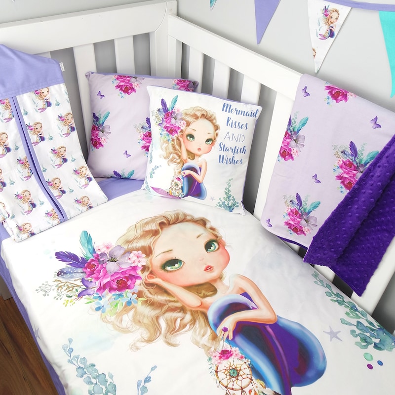 Mermaid Nursery Bedding - Etsy