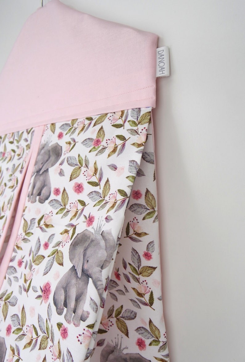 Nappy Stacker - Diaper Stacker With Pink Floral Elephants - Etsy