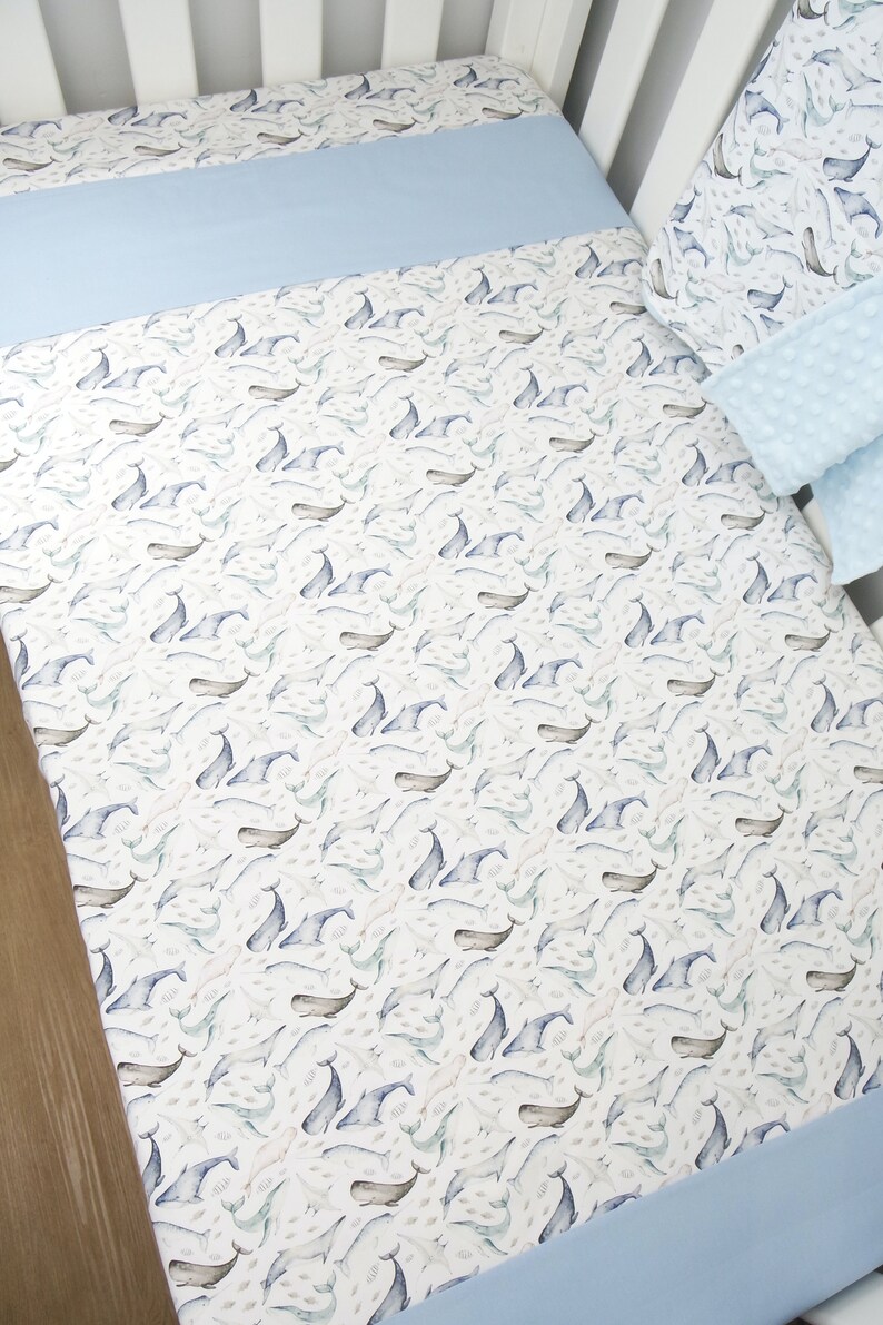 Under the Sea Nursery Set, Sea Themed Nursery, Whale Nursery Set, Under ...