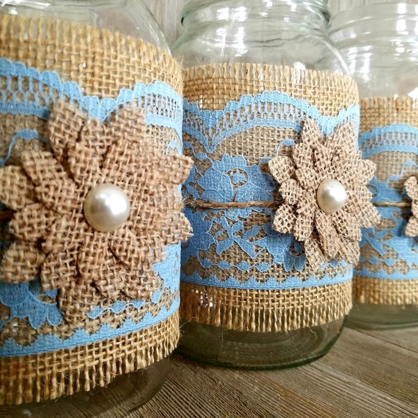 Decorated Mason Jars - Etsy