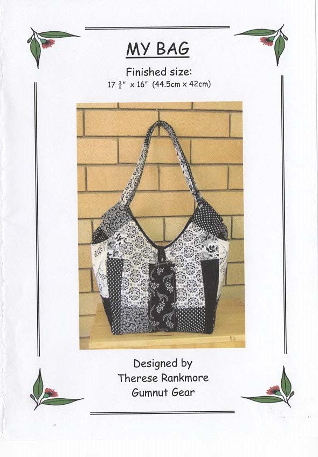 My Bag Designed by Therese Rankmore of Gumnut Gear Paper - Etsy