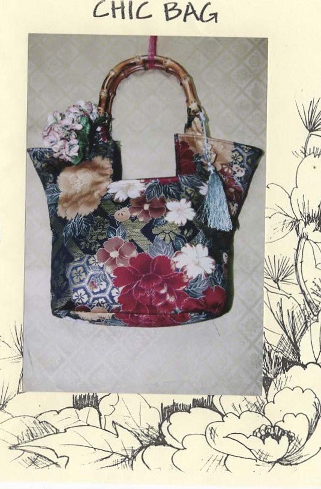 Chic Bag Pattern Designed by Linda Crew for Dewdrop Inn Patchwork ...