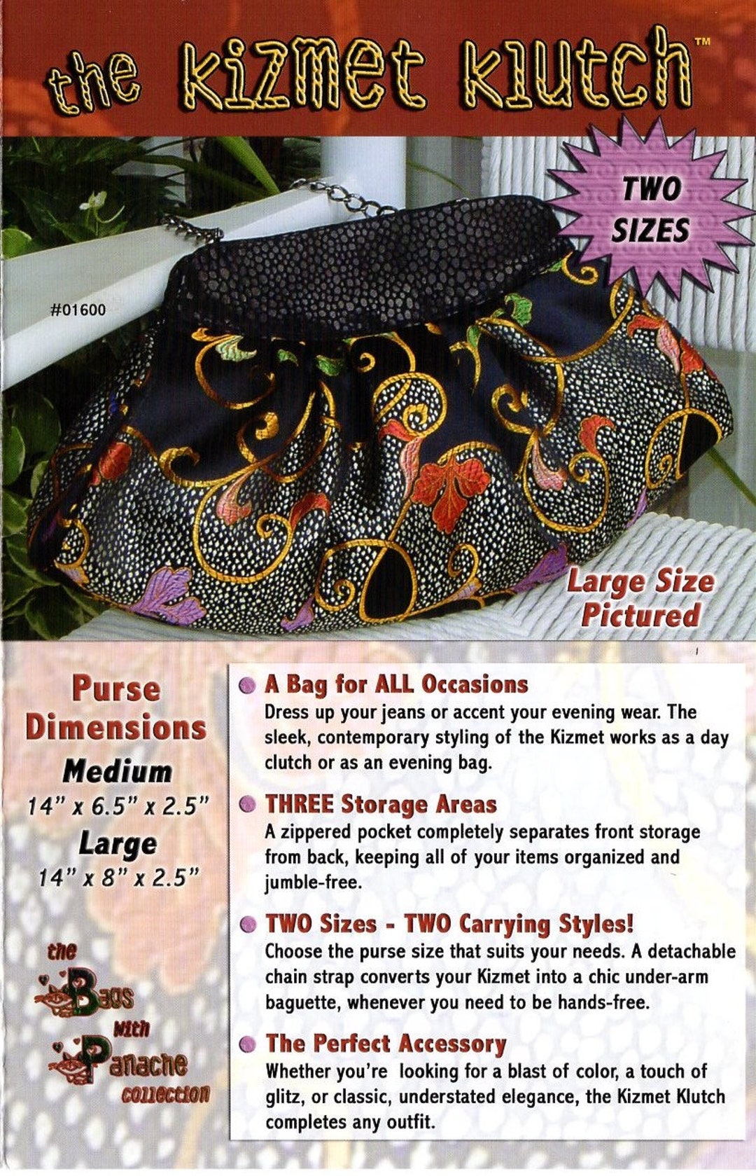 The Kismet Clutch Designed by Studio Kat Designs Paper Sewing Pattern ...