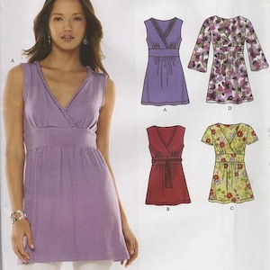 6782 New Look Tunic for Knit Fabric Size A 8-10-12-14-16-18 Paper ...