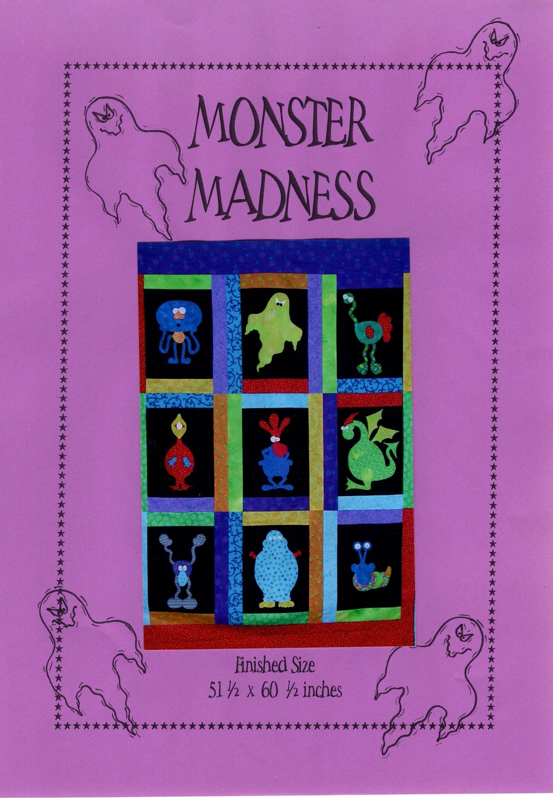 Monster Madness Quilt Pattern, Designed by Gaye Canterbury of ...