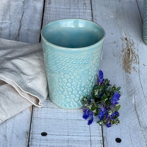 Mint Sea Salt Tumblers/water Cup/ Ceramic Cup/ Short Cup - Etsy