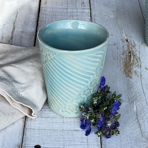 Mint Sea Salt Tumblers/water Cup/ Ceramic Cup/ Short Cup - Etsy