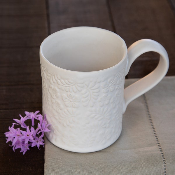 White Mug - Etsy