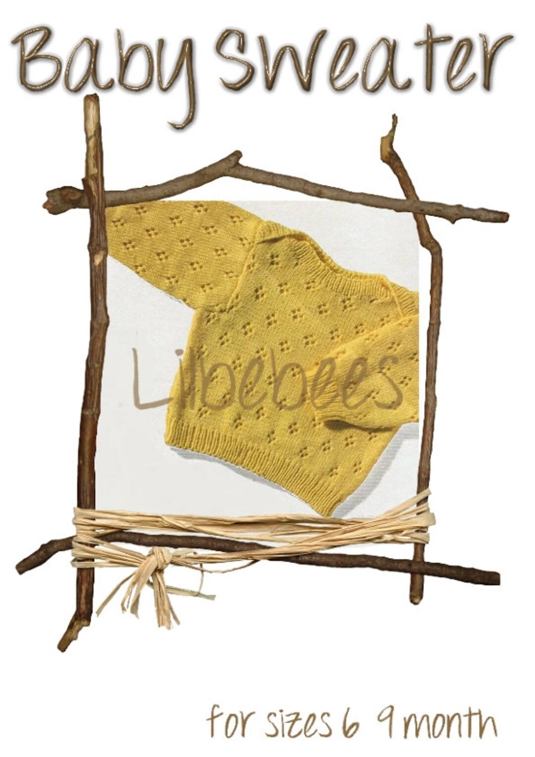 Baby Knitting Pattern - PDF Download - Knitted Baby Sweater - Envelope ...