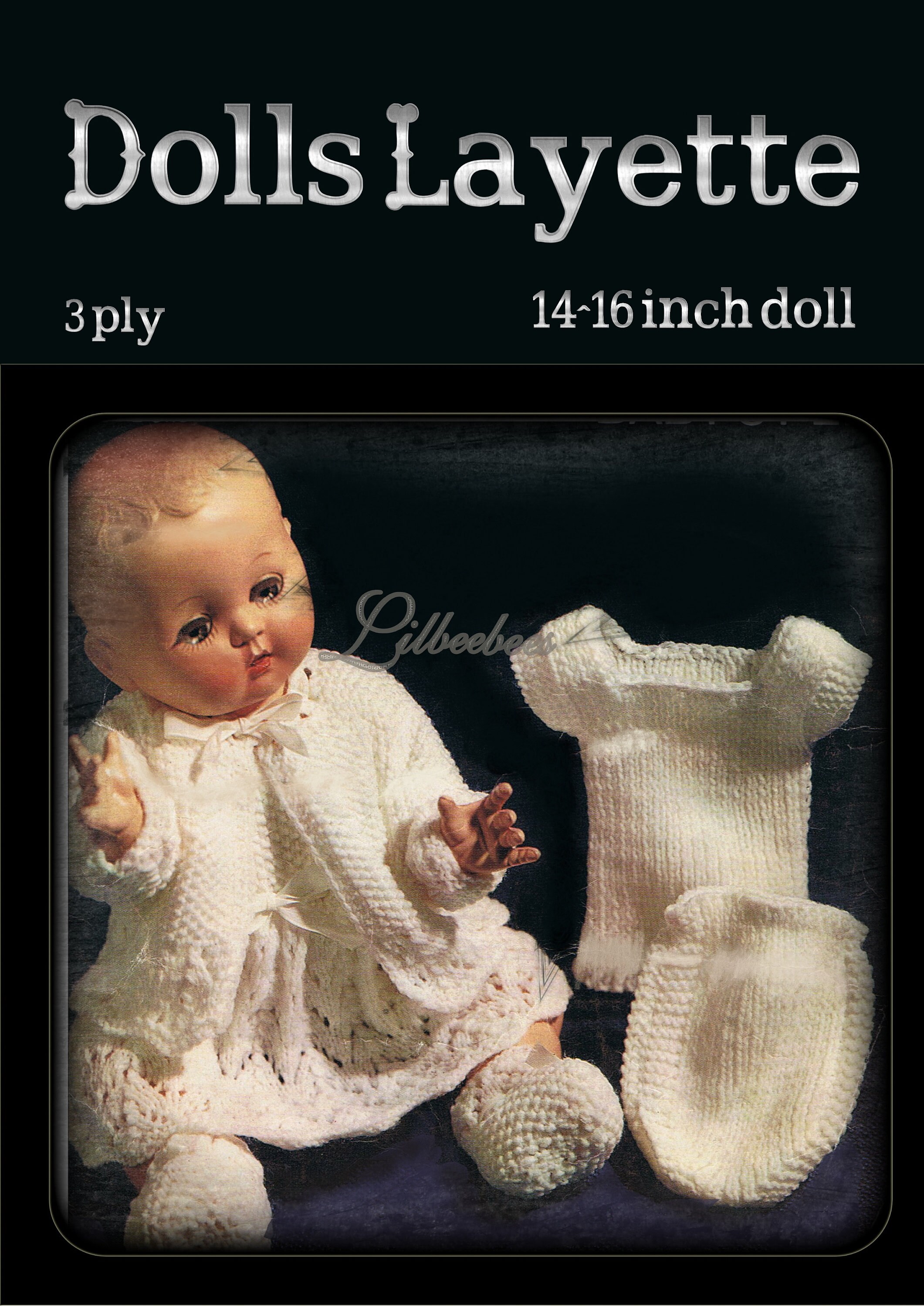 Dolls Knitting Pattern - PDF Download Knitted in 3 Ply for 14 or 16 ...