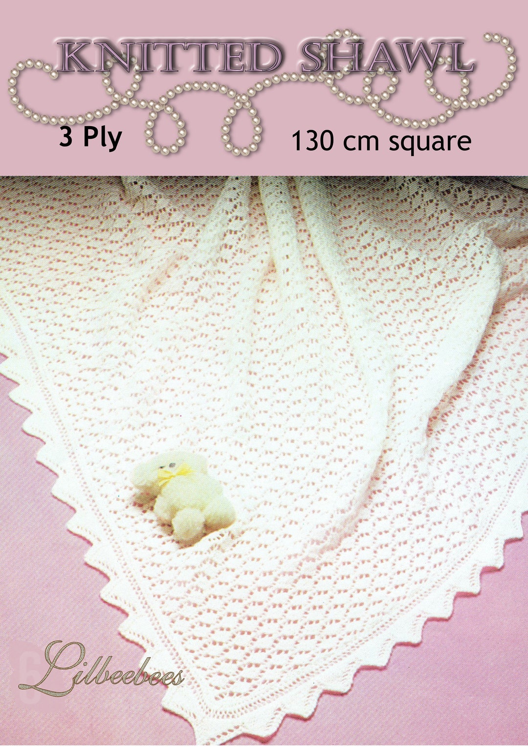 Baby Knitting Pattern - Knitted Shawl in 3 Ply Yarn - 130 Cm Square ...