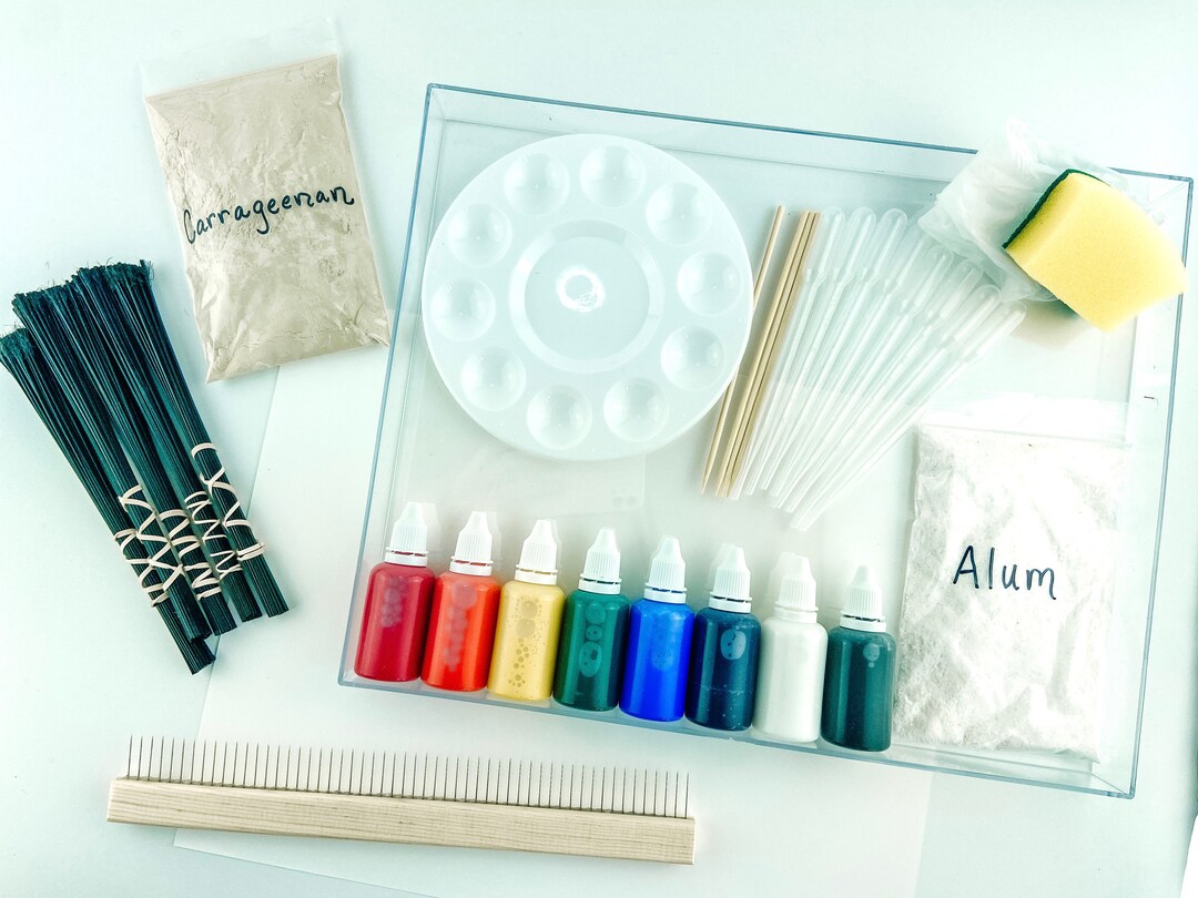 Marbling Kit Introduction to Water Marbling Ebru - Etsy
