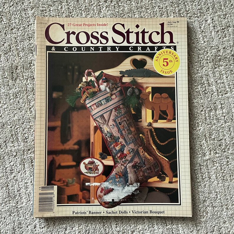 1990s Cross Stitch and Country Crafts Magazine 90s Back Issues, Vintage ...