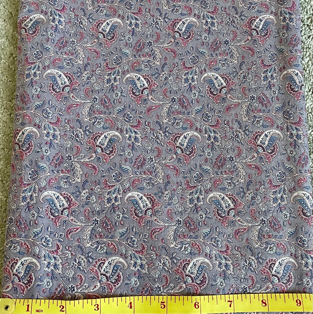 2 Yards Joan Kessler Concord Fabrics, Vintage Fabric, New Vintage ...