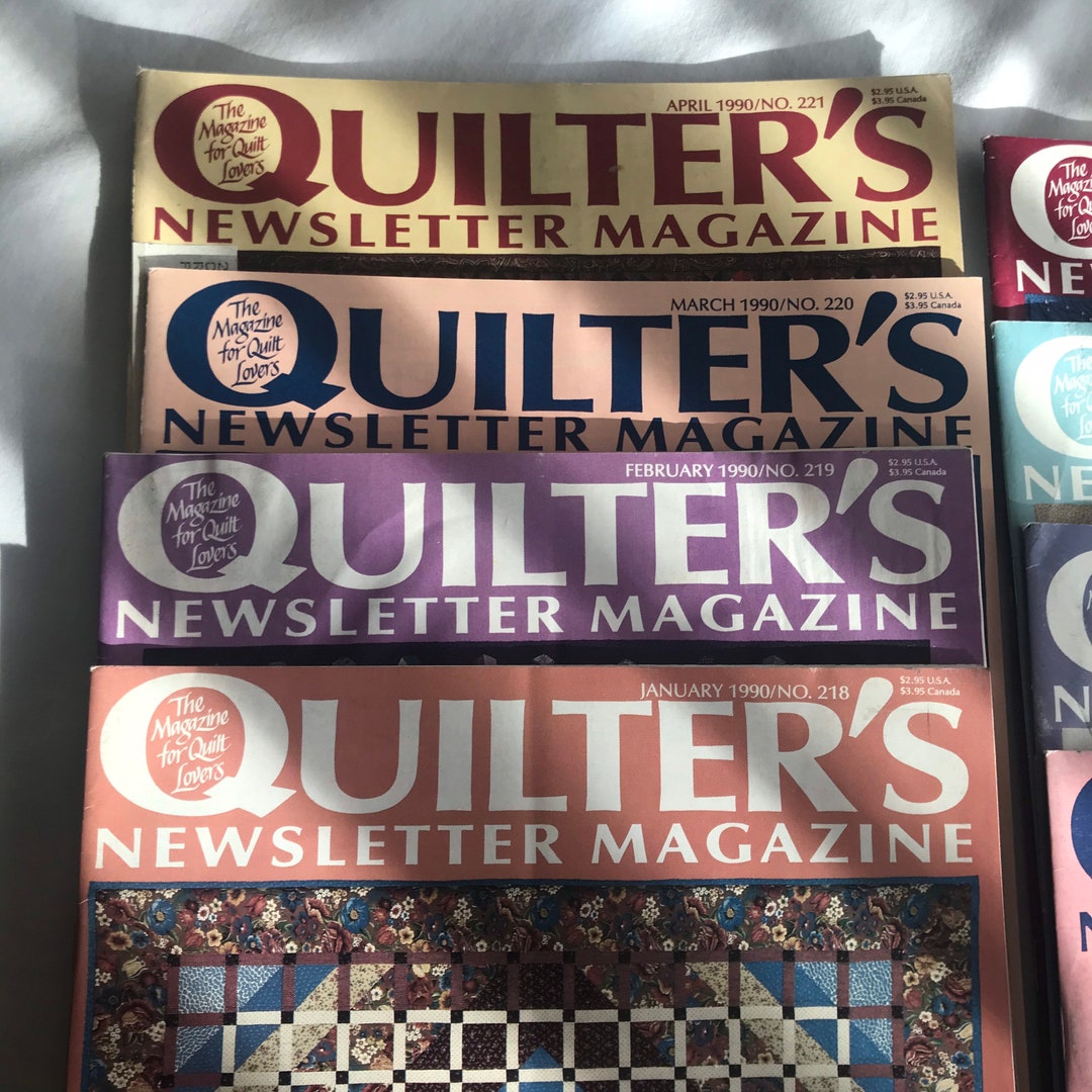1990s Quilters Newsletter Magazine 90s Back Issues, Quilting Magazine ...