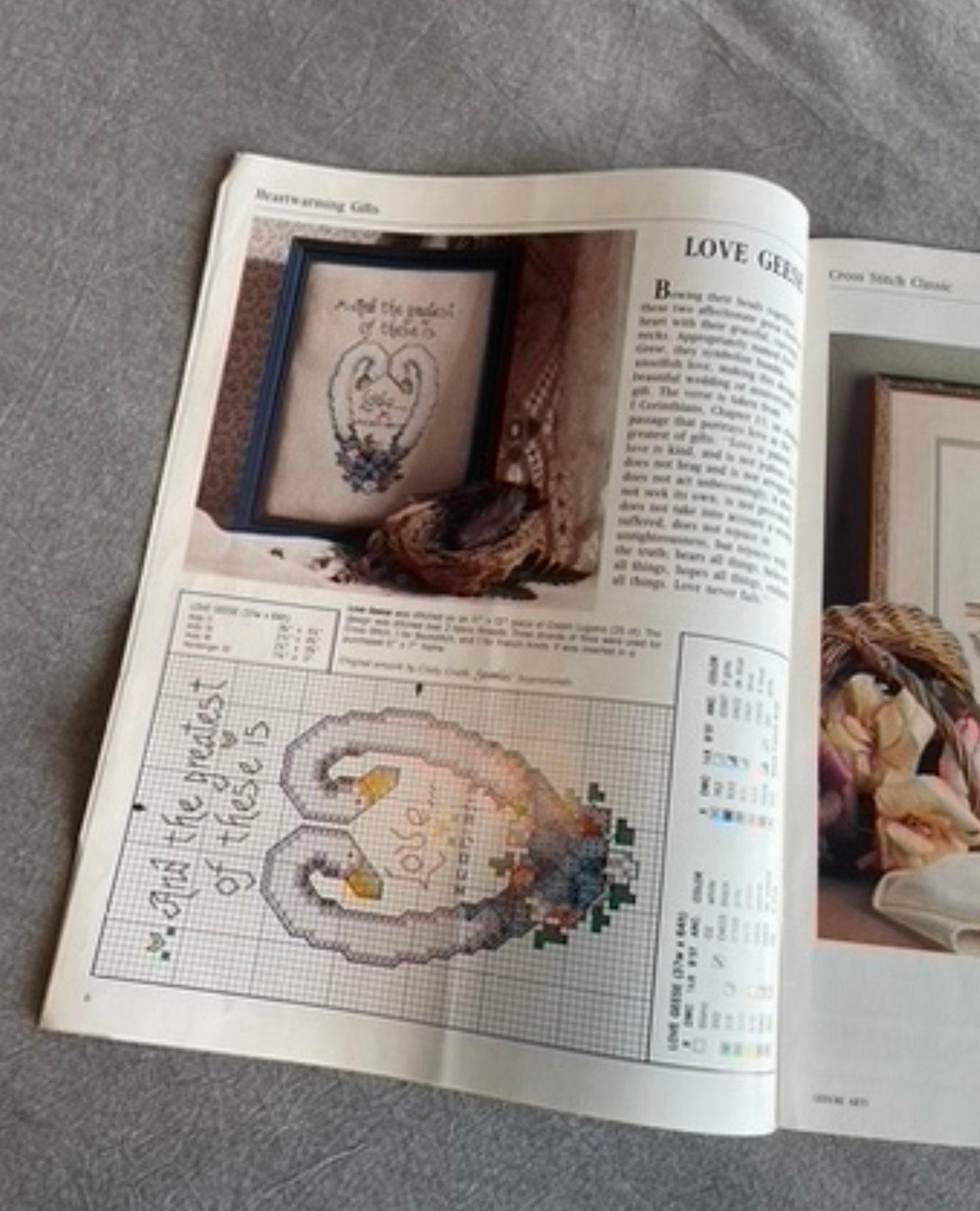 Vintage for the Love of Cross Stitch Magazine Premier Issue 1988 ...