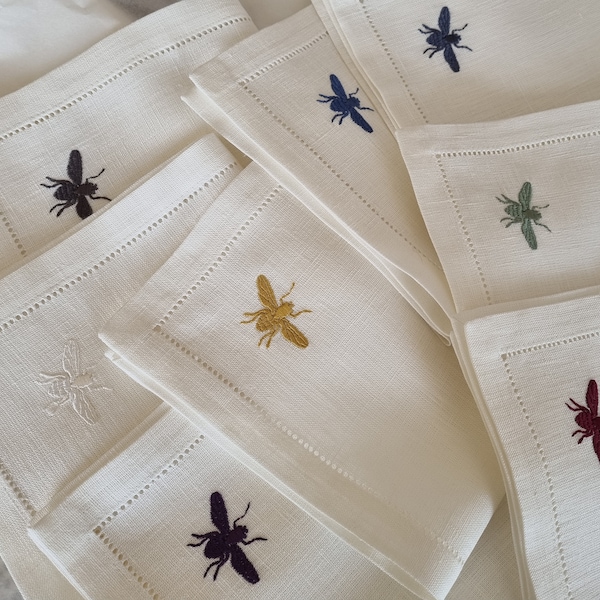 Bee Napkins - Etsy