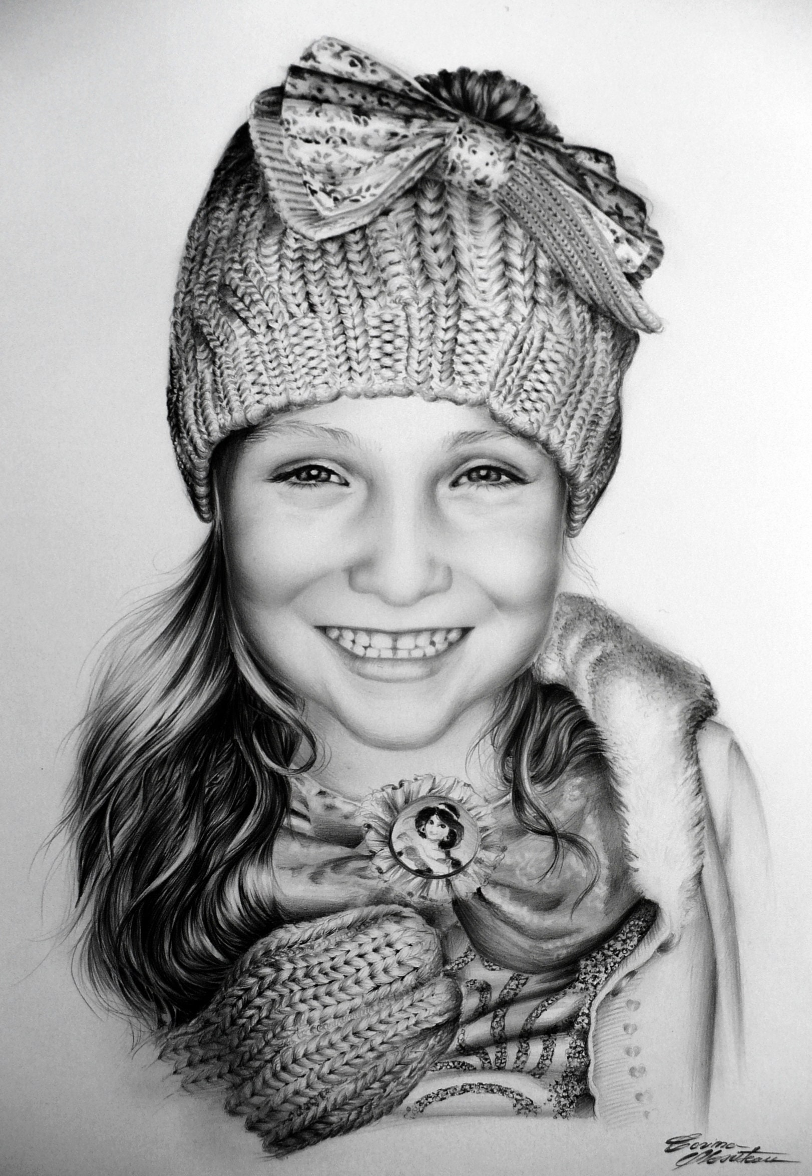 Pencil Portrait- Commission/custom Portrait After Your Photo - Etsy