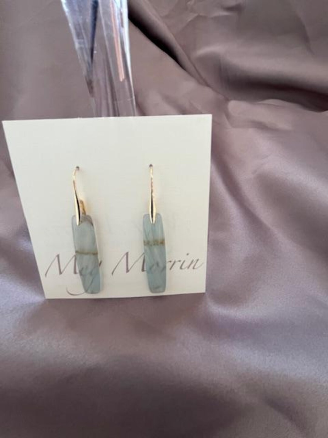 Natural Argentina Lemurian Aquatine Blue Calcite Earrings - Etsy