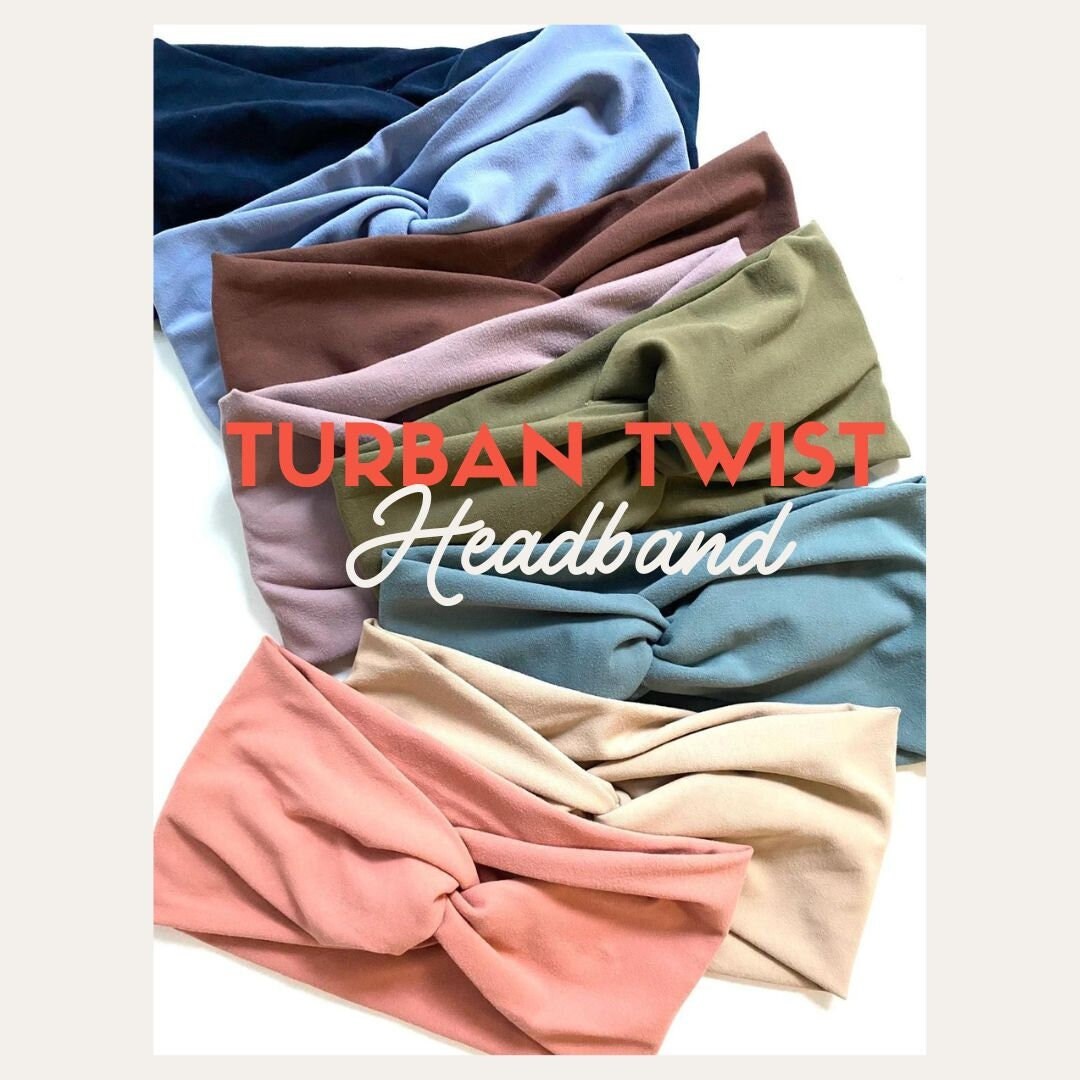 Extra Wide Stretch Turban Headband, Women’s Wide Headband, Work Out ...