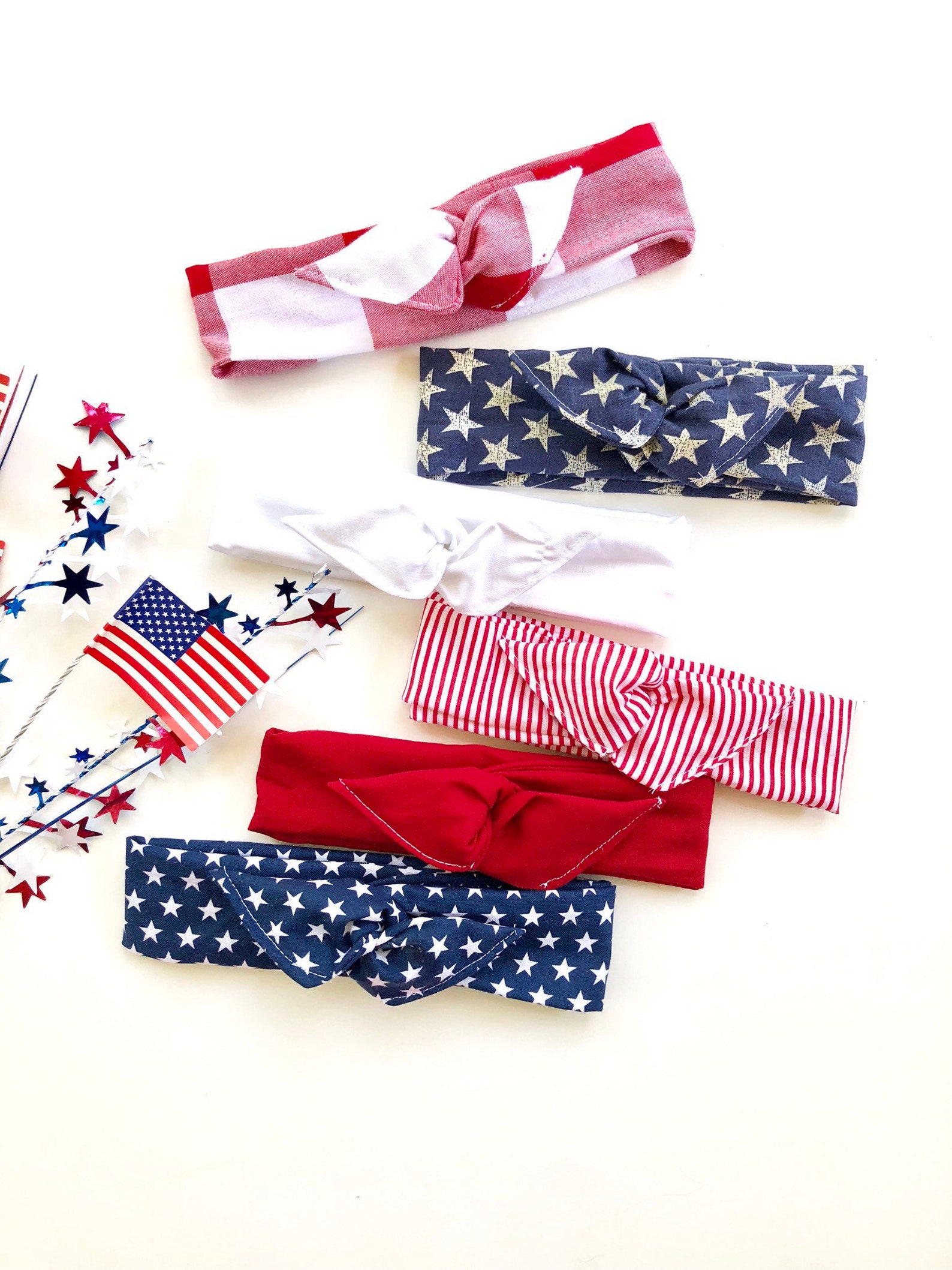 I Love America Patriotic Headband Boho Headband Women's - Etsy