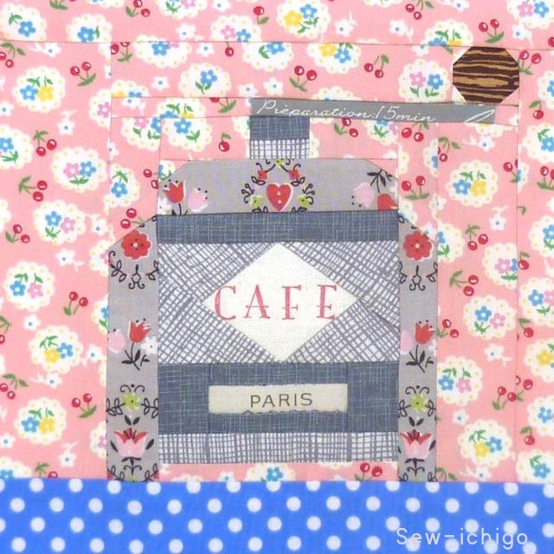Parisienne Cafe: 4 Foundation Paper Piecing Quilt Block Patterns Cafe ...