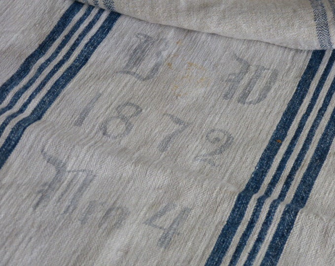 Antique "farmer's Grain Flour Linen Sack" Grain Sack Grain Sack ...