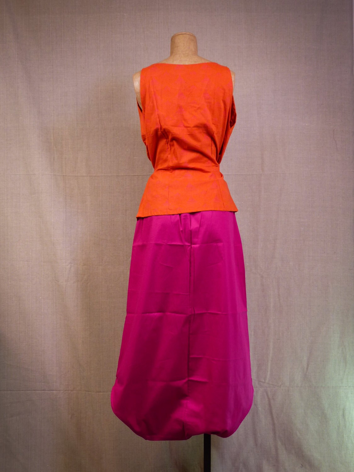 Artist Pant, Skirt/pant Unic Pattern, Orange/pink Printed Pink Printed ...