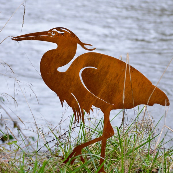 Metal Heron - Etsy