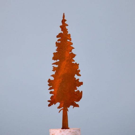 Fir Tree SMALL Metal Tree Art PNW Art Pnw Tree | Etsy