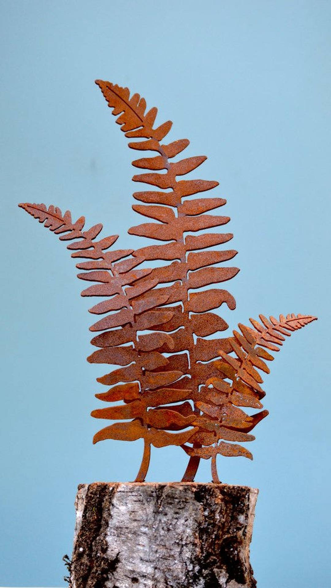 Fern Metal Art Indoor Garden Gift Potted Plant Decor Metal Garden Art ...