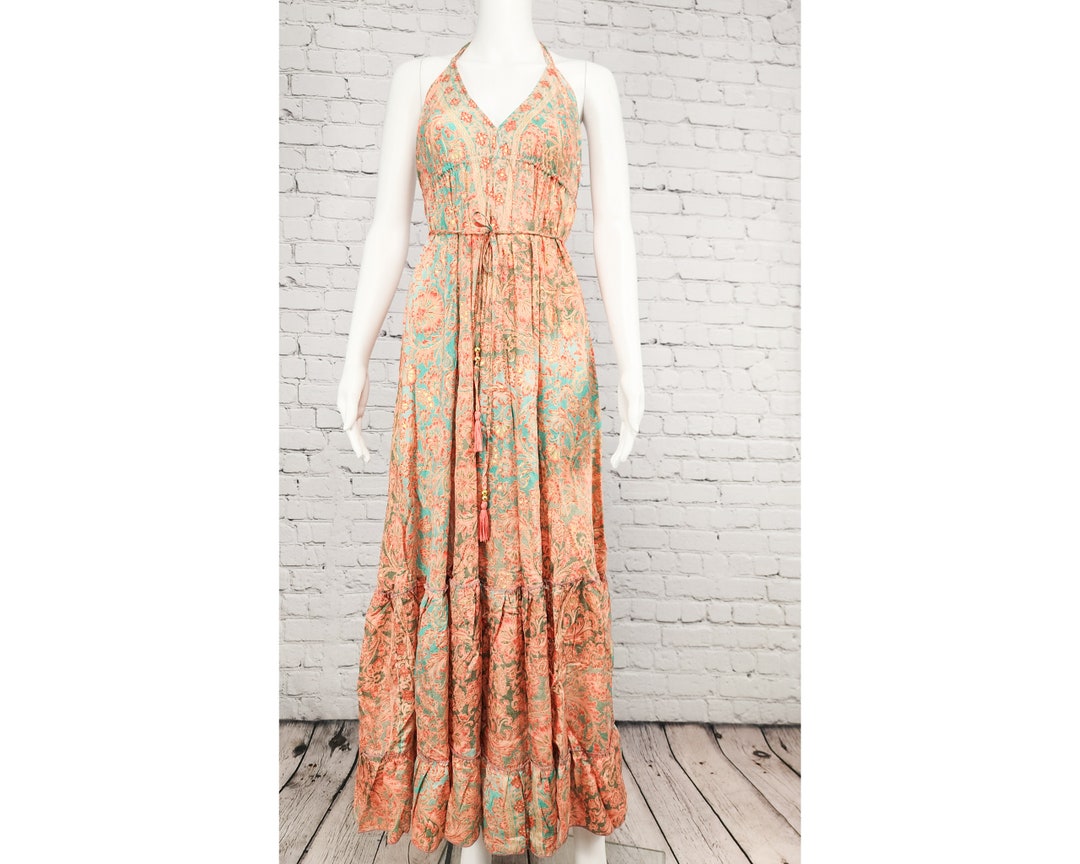 Maxi Boho Ruffle Dress /goddess Dress/bohemian Maxi Dress/gypsy ...