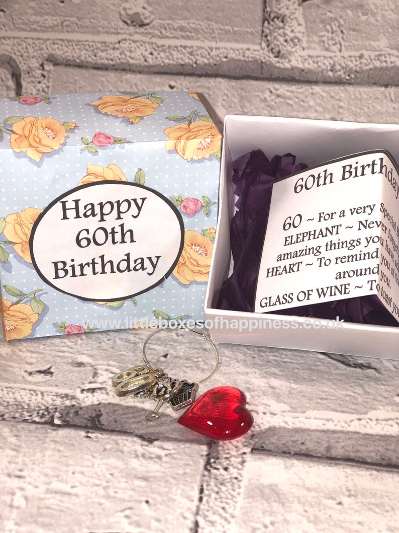 60th Birthday Box - Handmade, Unique Gift. Special Birthday, Retirement ...