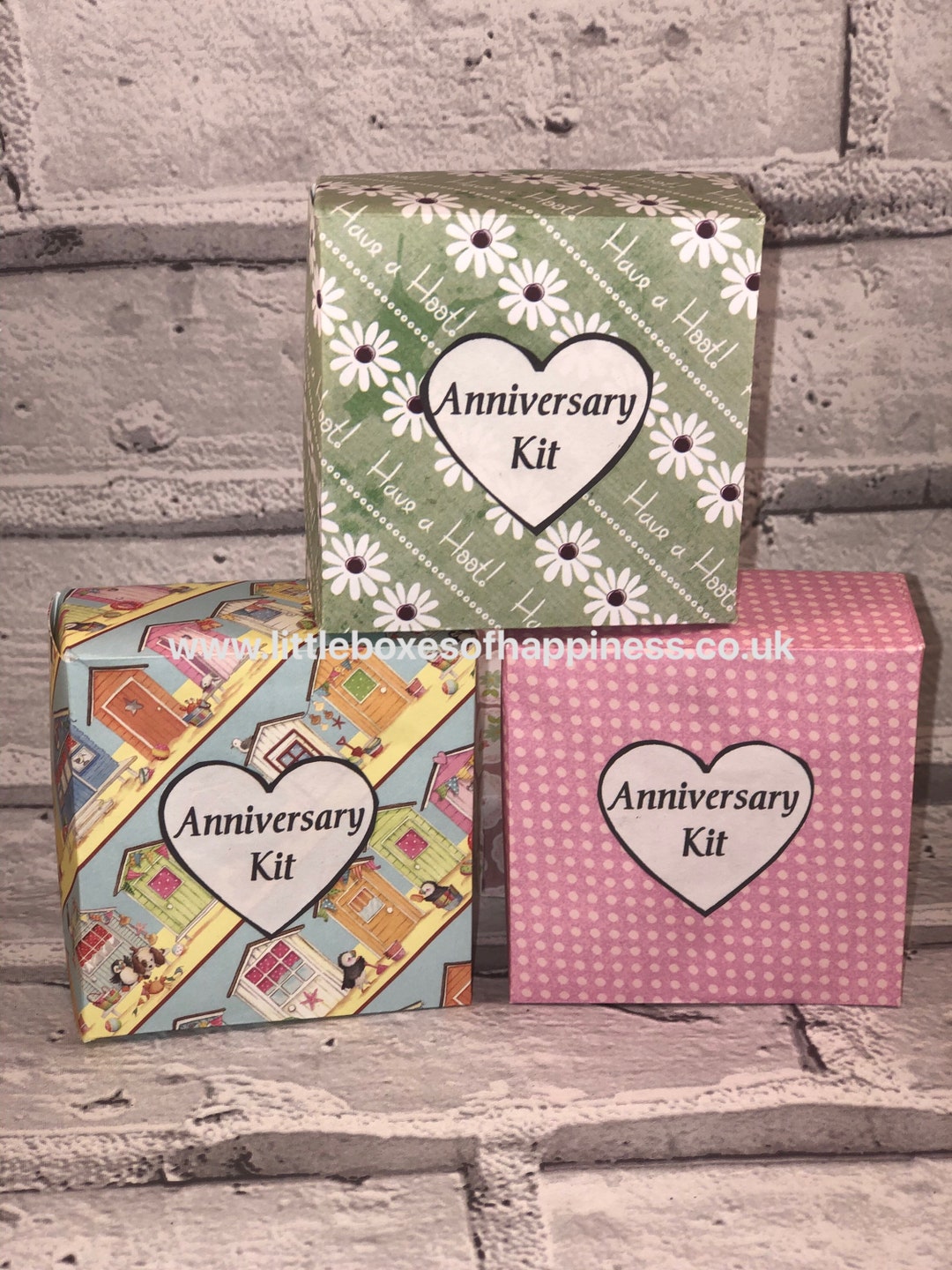 Happy Anniversary Box Handmade, Unique Gift. - Etsy