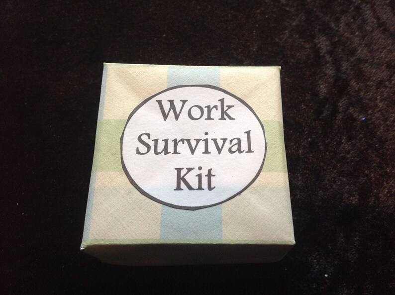 Work Survival Kit – New Job, Promotion Gift - Etsy