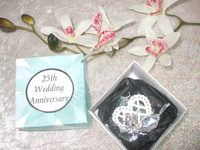 25th Anniversary Box Handmade Unique Gift. Silver - Etsy