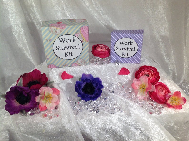 Work Survival Kit - New Job, Leaving Job, Job Promotion, Handmade Gift ...