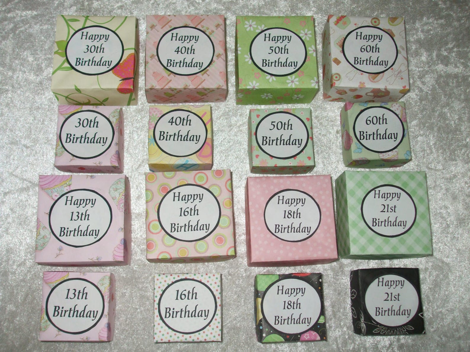 Handmade 40th Birthday Gift Box: Tibetan Silver Charms - Etsy UK