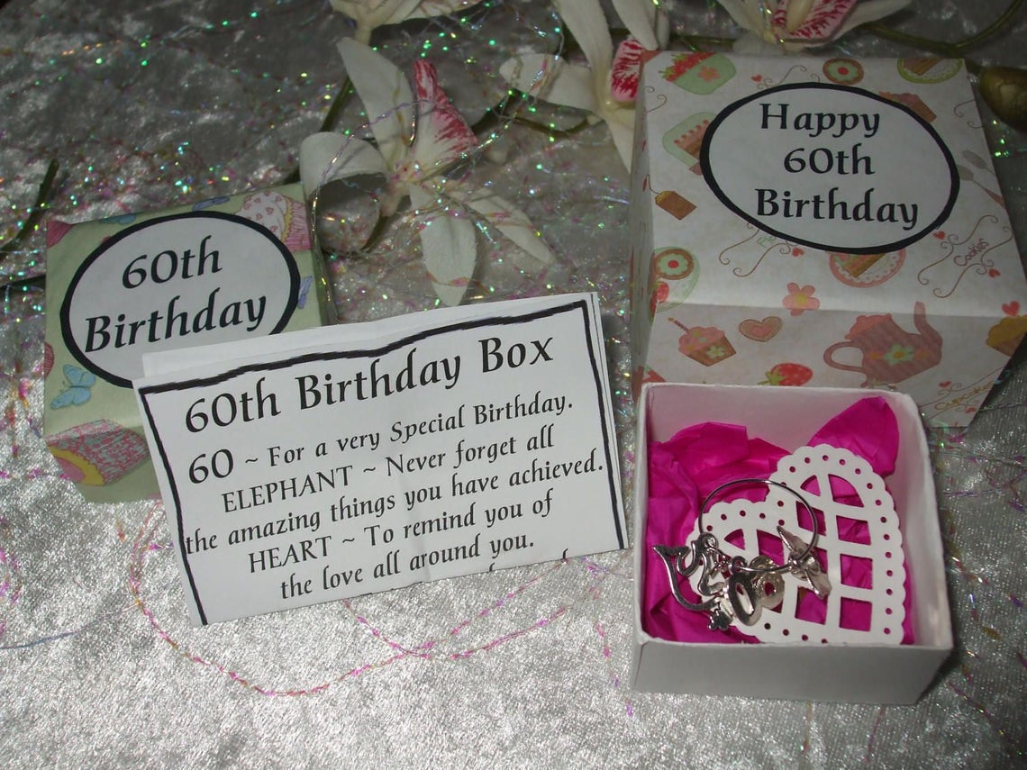 60th Birthday Box - Handmade, Unique Gift. Special Birthday, Retirement ...