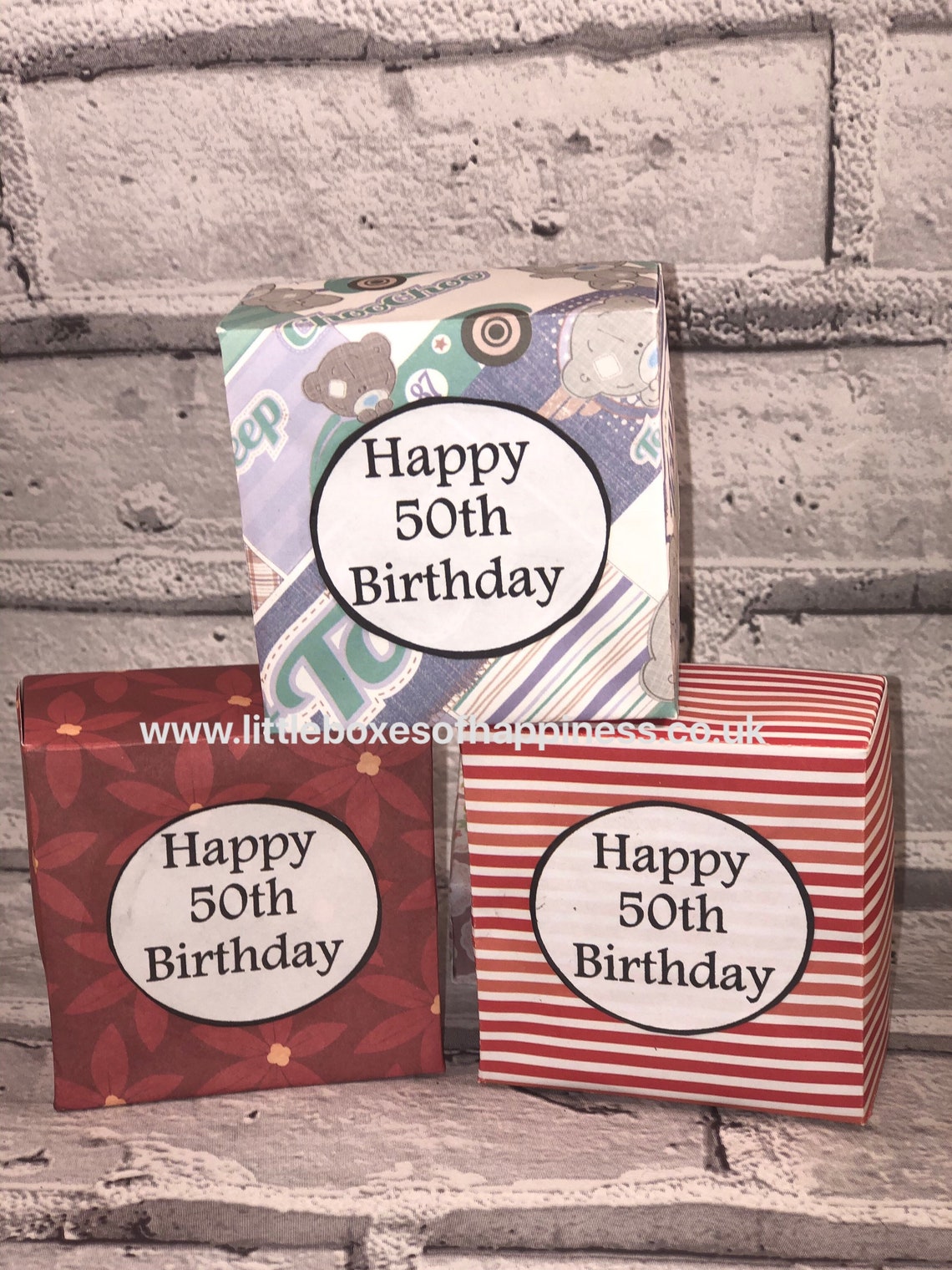 50th Birthday Box Handmade, unique gift. Special Birthday, Coming of ...