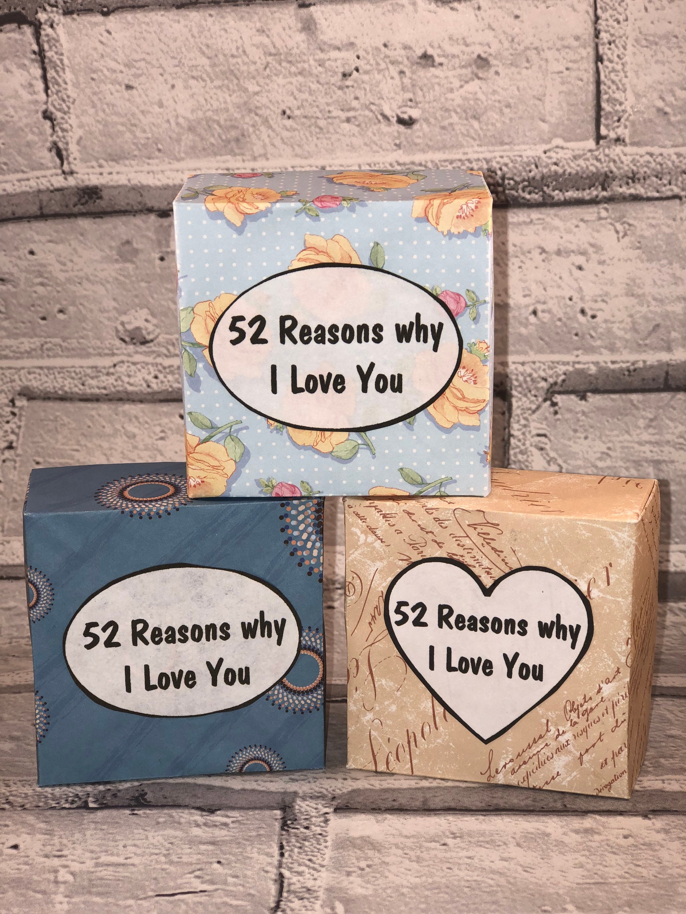 52 Reasons Why I Love You ~ Valentine, Wife, Husband, Handmade, Quotes ...