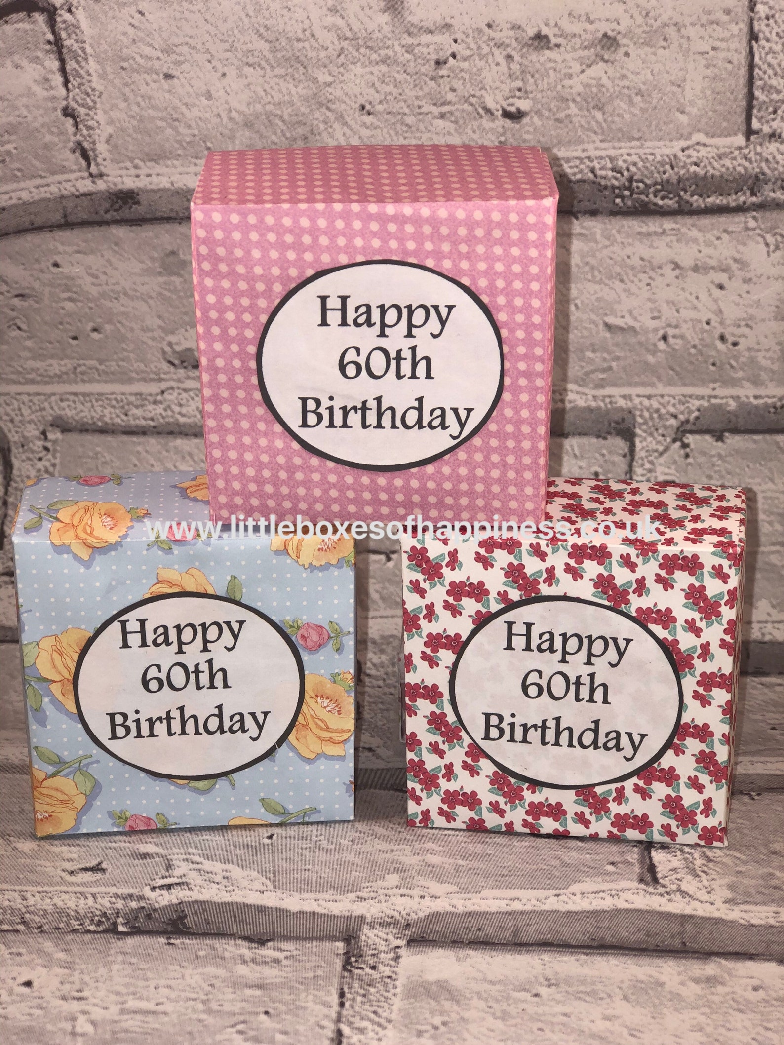 60th Birthday Box Handmade, Unique Gift. Special Birthday, Retirement ...