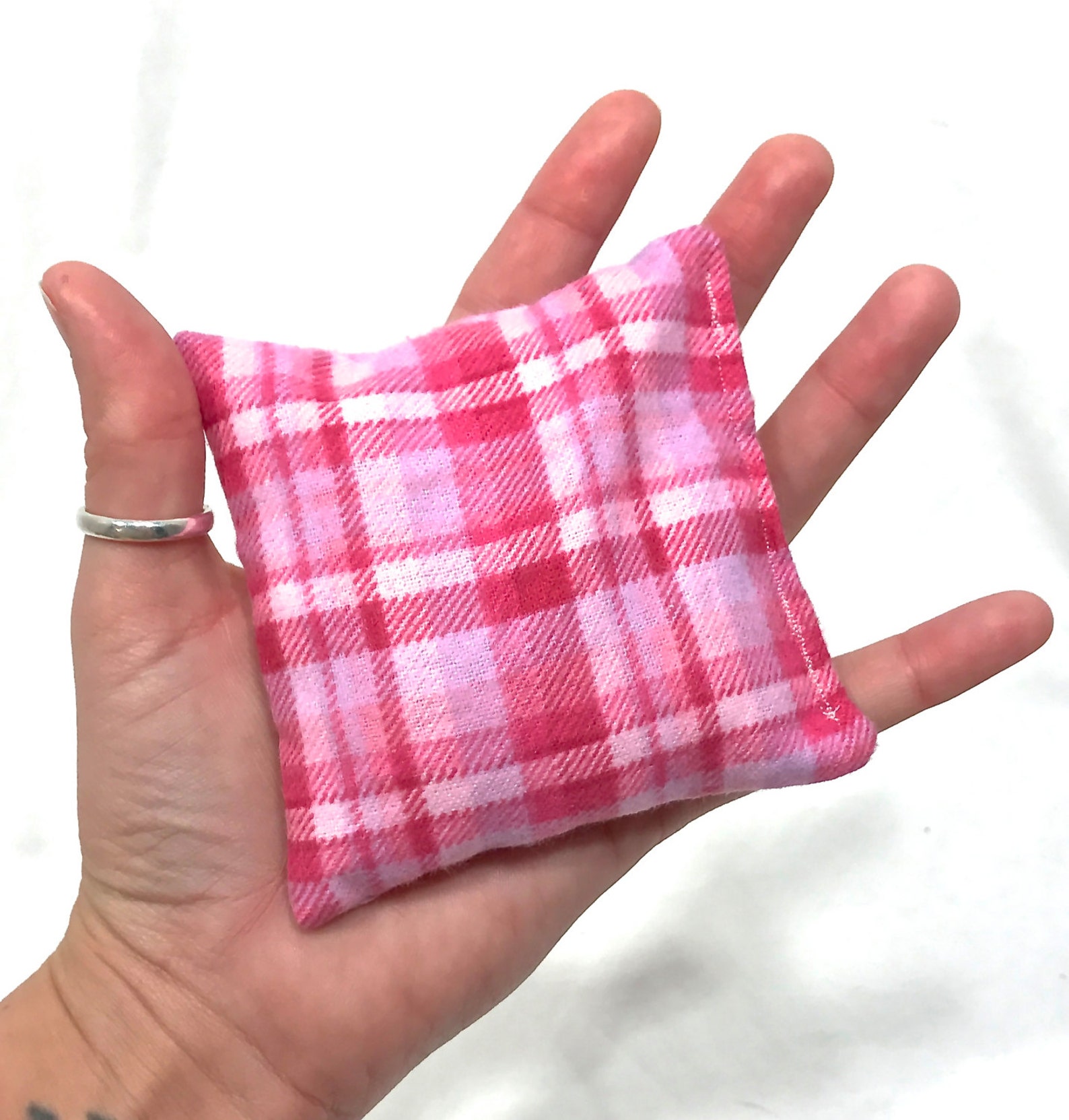 Pink Plaid Mini Rice Bags Reusable Rice Packs Flannel Hand - Etsy