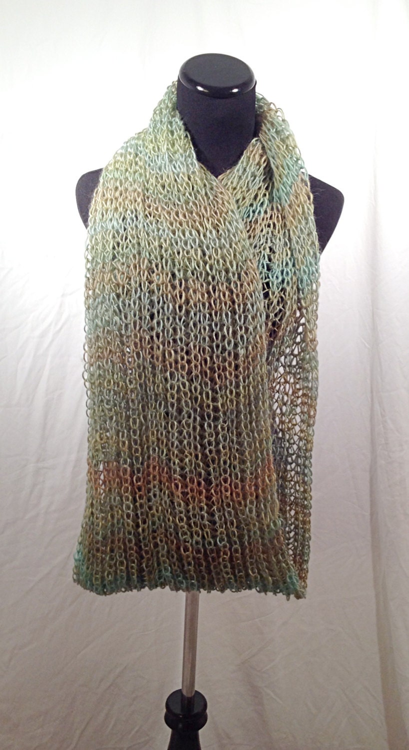 Meadow Brioche Infinity Knit Scarf - Etsy