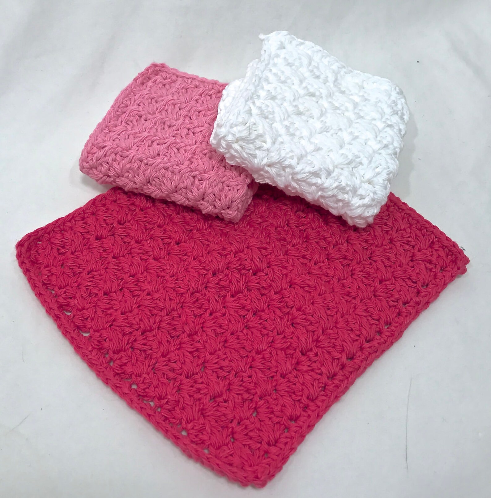 Cotton Crochet Washcloth Set Girl's Night | Etsy